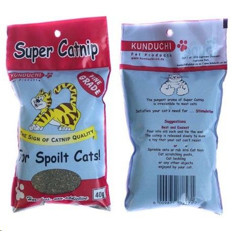 Kunduchi Catnip Bag - 40g Fine – Bizzibabs Scratch Patch