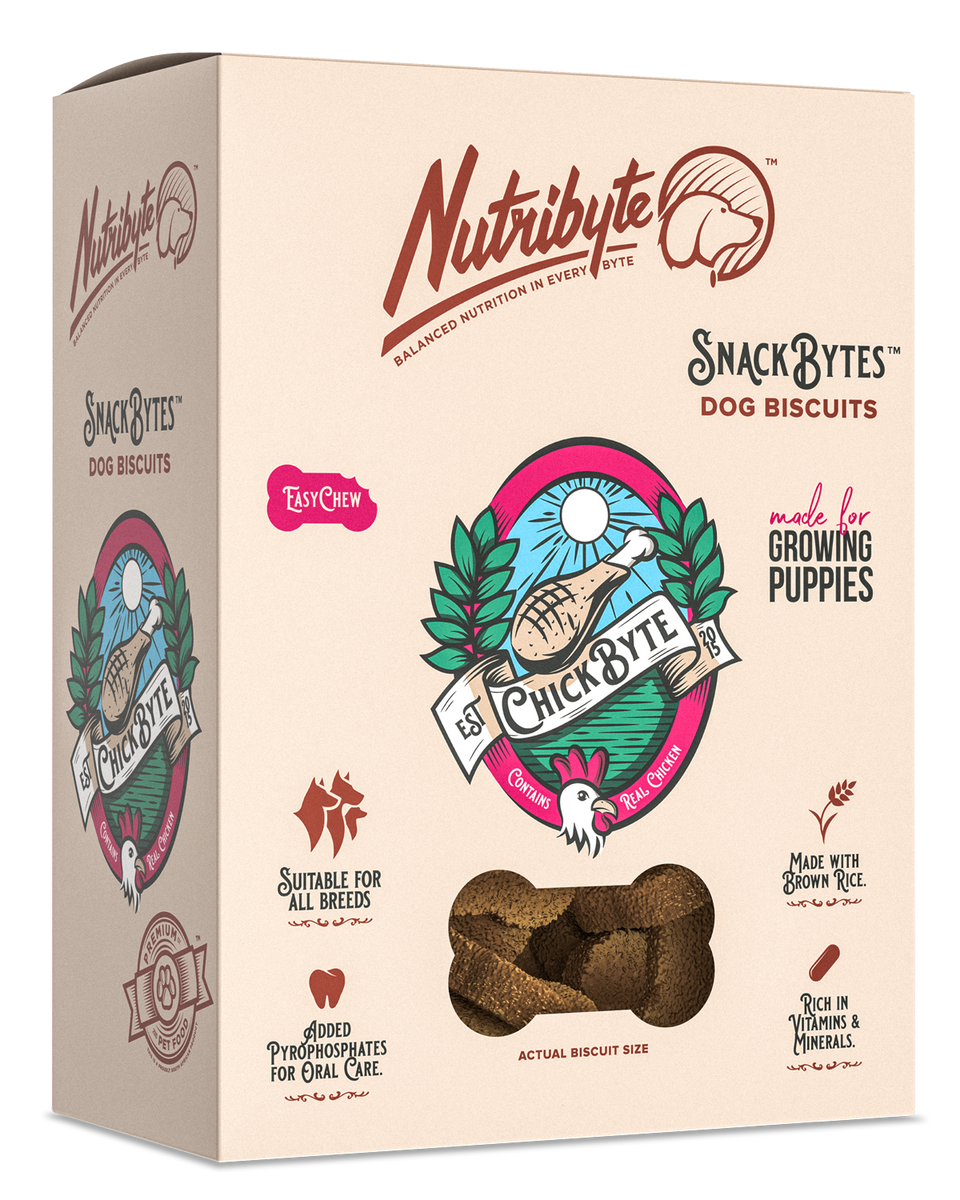 Nutribyte Chickbyte Dog Biscuits for Puppies or Adult Dogs – Bizzibabs ...